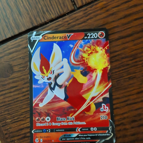 Pokemon | Games | Cinderace V Pokemon Card | Poshmark